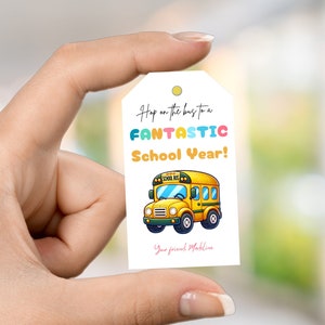 Editable Back to School Gift Tags, Classroom Welcome Back Happy First ...