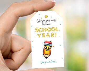 Editable Back to School Gift Tags Classroom Welcome Back Happy First ...