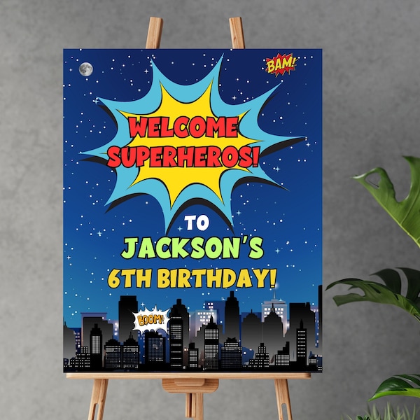Superhero Sign - Etsy
