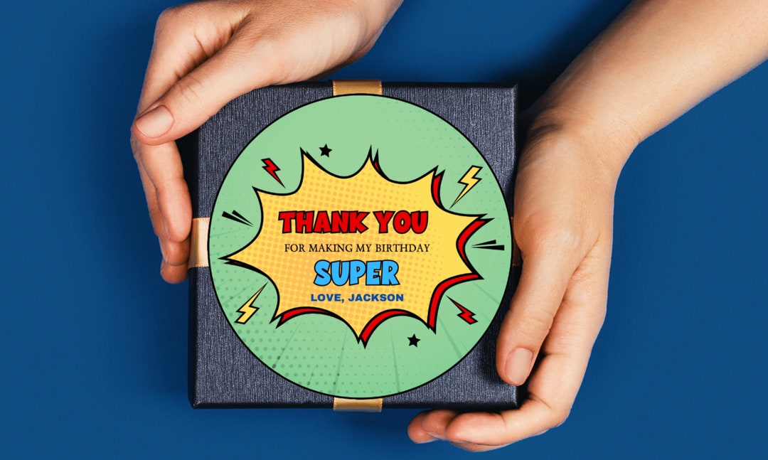 Editable Superhero Favor Tags Super Hero Birthday Superheroes Party ...