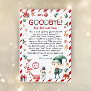 Editable Elf Arrival Letter Return Letter Christmas Elf I'm Back Elf ...