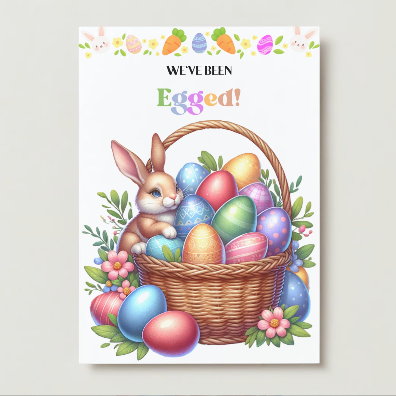 Editable You've Been Egged Easter Egg Hunt Activity, We've Been Egged ...