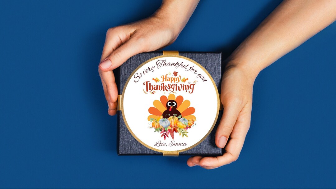 Editable Thanksgiving Gift Tag Thankful for You Pumpkin Turkey Gift Tag ...