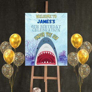 Shark Under the Sea Welcome Sign, the Sea Welcome Sign, Boys Ocean ...