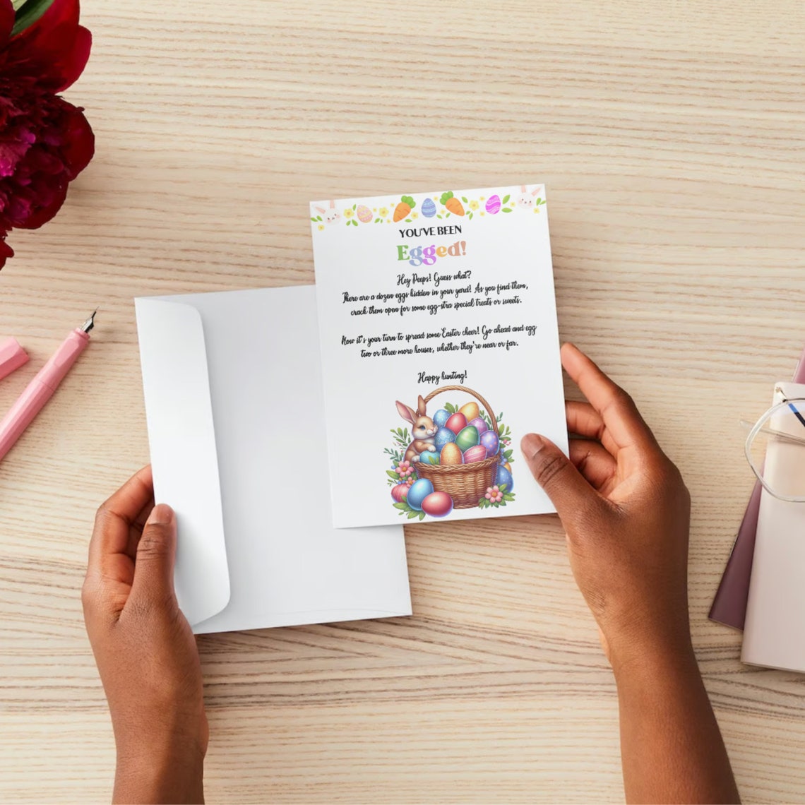 Editable You've Been Egged Easter Egg Hunt Activity, We've Been Egged ...