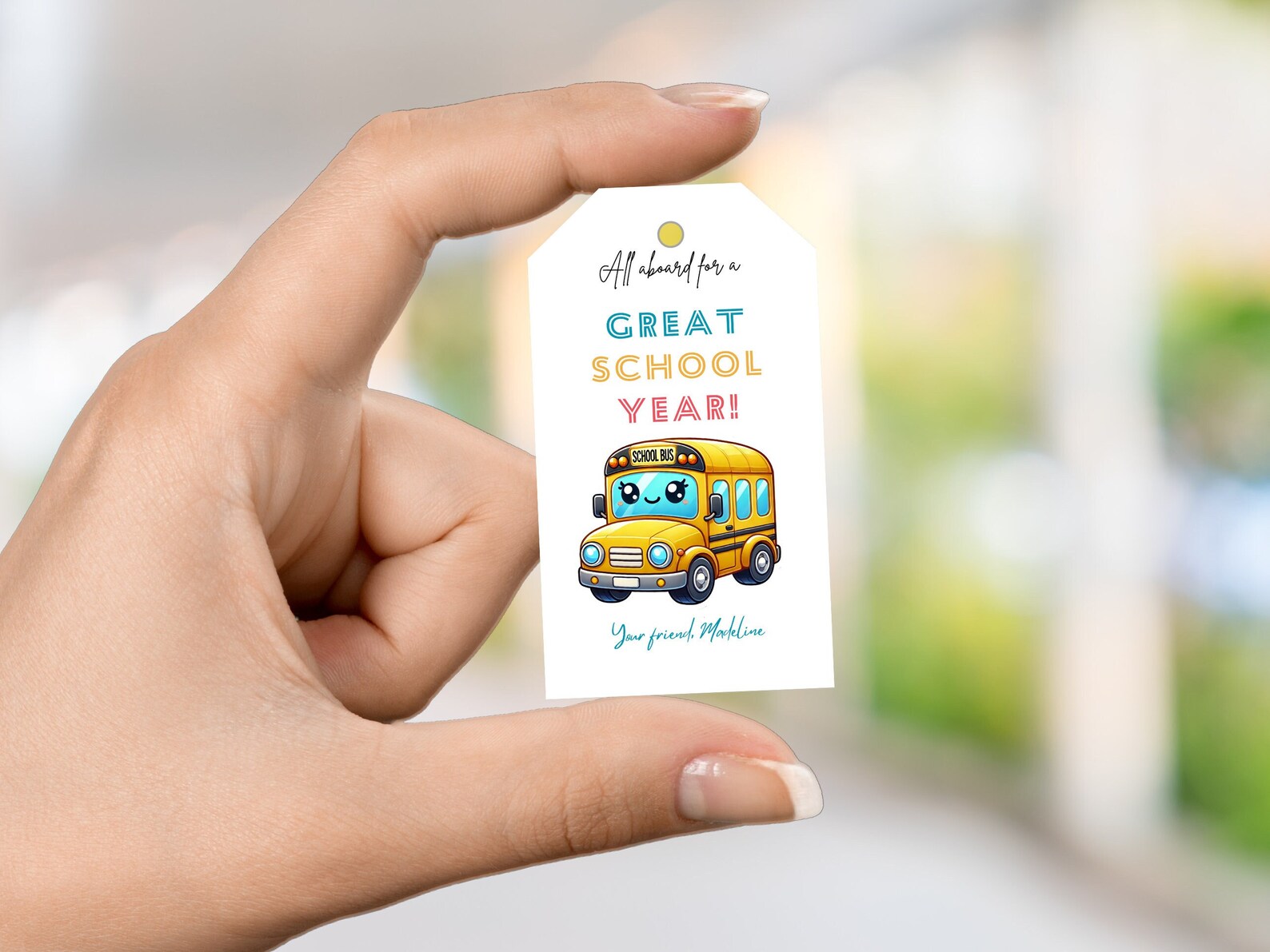 Editable School Bus Gift Tags: Back to School Favor (canva Download) - Etsy