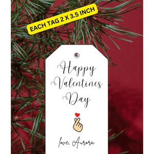 Editable Valentine's Day Gift Tags | Happy Valentine's Day Gift Tags ...