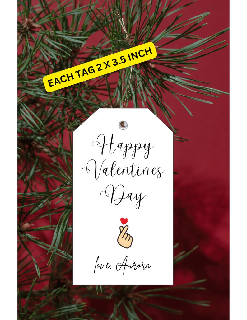 Editable Valentine's Day Gift Tags | Happy Valentine's Day Gift Tags ...