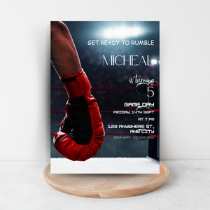 Boxing Birthday Invitation Boxing Party Invite Template Instant ...