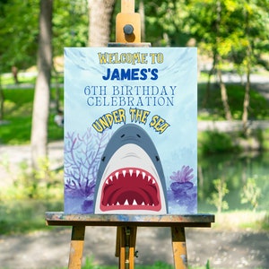 Shark Under the Sea Welcome Sign, the Sea Welcome Sign, Boys Ocean ...