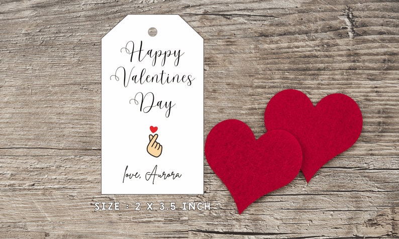 Editable Valentine's Day Gift Tags | Happy Valentine's Day Gift Tags ...
