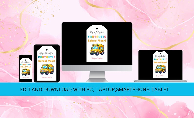 Editable Back to School Gift Tags, Classroom Welcome Back Happy First ...