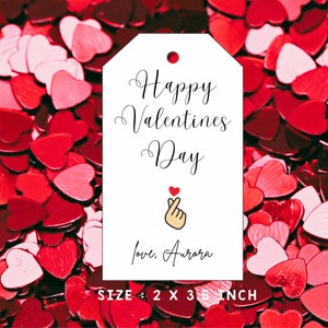 Editable Valentine's Day Gift Tags | Happy Valentine's Day Gift Tags ...