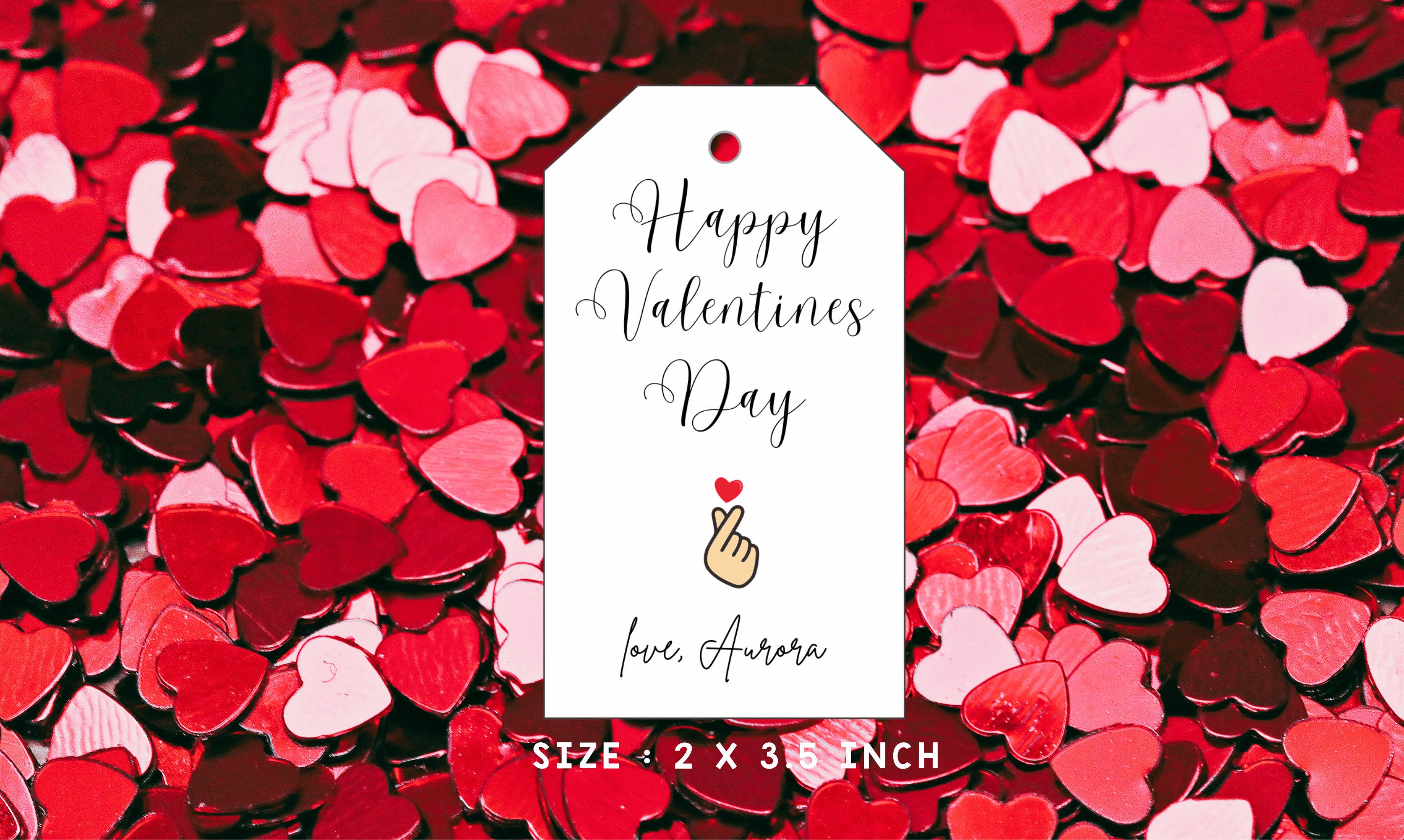 Editable Valentine's Day Gift Tags | Happy Valentine's Day Gift Tags ...