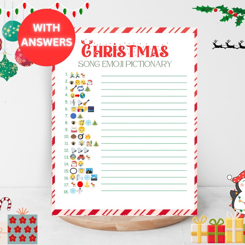 Emoji Christmas Songs - Etsy