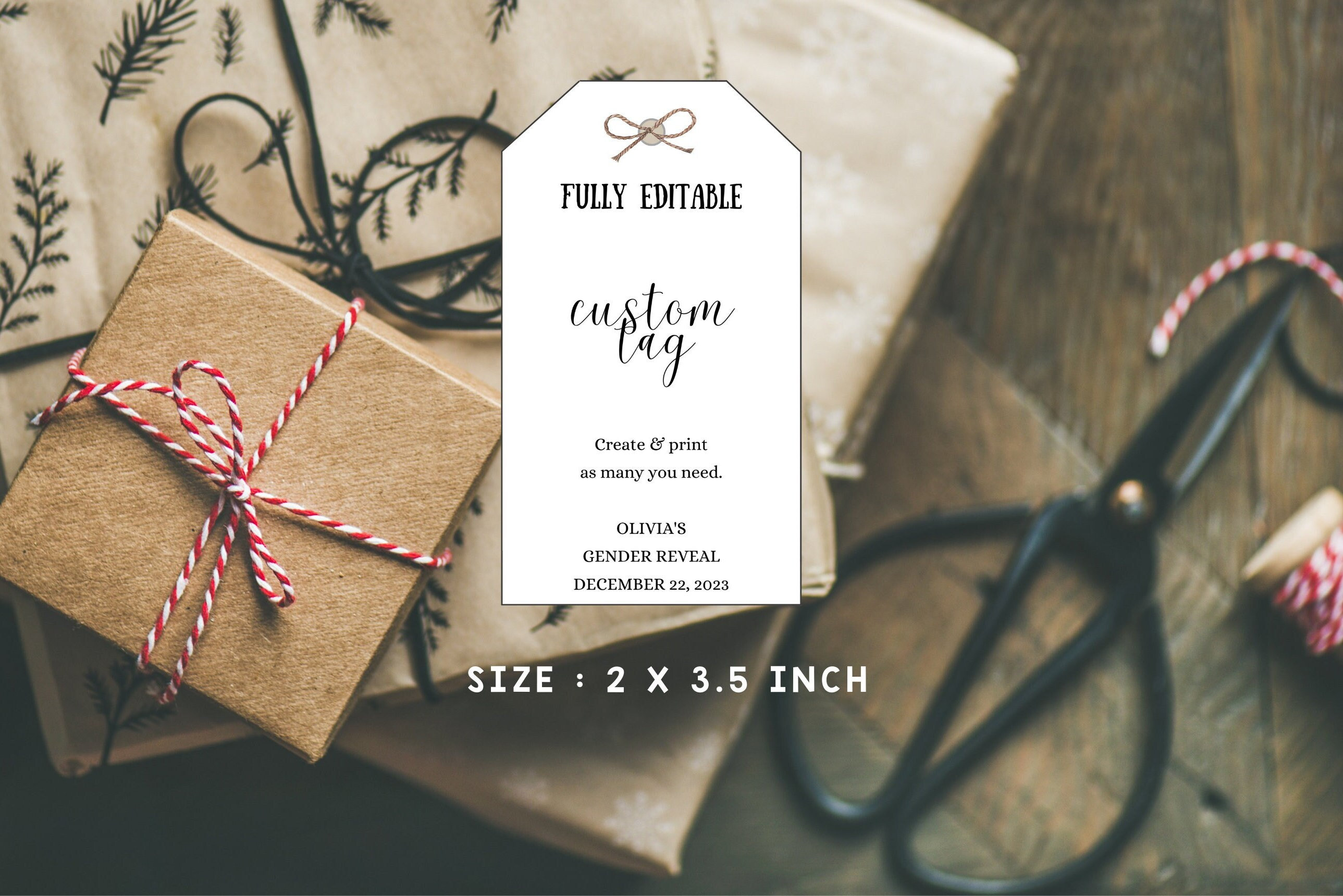 Editable Custom Tag Instant Download Canva Edit Custom Tag - Etsy