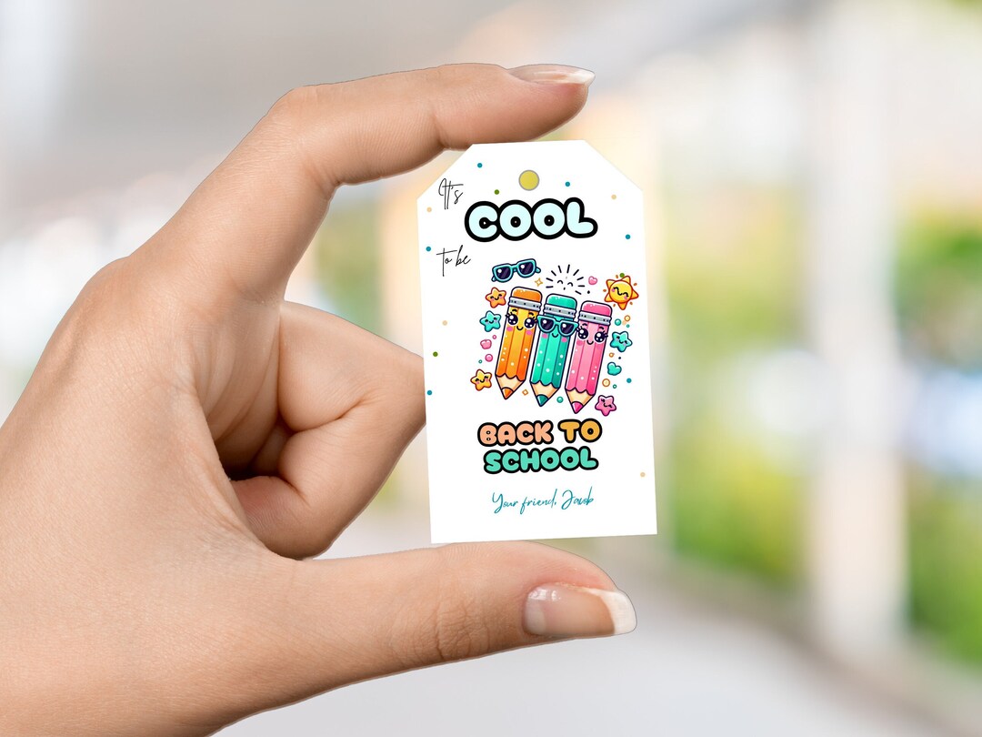 Editable Back to School Gift Tags, Classroom Welcome Back Happy First ...