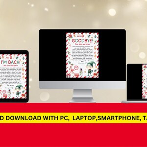 Editable Elf Arrival Letter Return Letter Christmas Elf I'm Back Elf ...