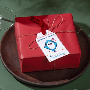 Editable Shark Kids Valentines Gift Tags Fintastic Friend Valentine Tag ...