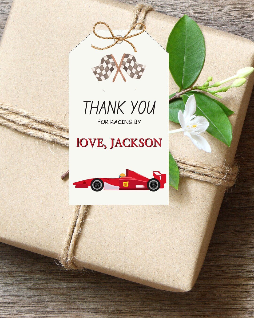 Editable TWO Fast Birthday Thank You Tag Party Favors Decorations ...