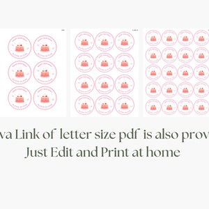 Happy Birthday Cake Stickers, Custom Happy Birthday Labels, Birthday ...