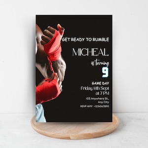 Boxing Birthday Invitation Boxing Party Invite Template Instant ...