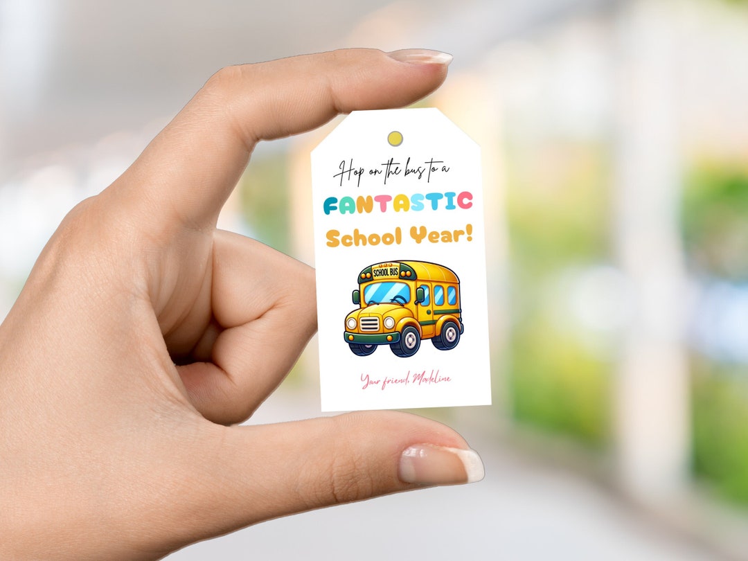 Editable Back to School Gift Tags, Classroom Welcome Back Happy First ...