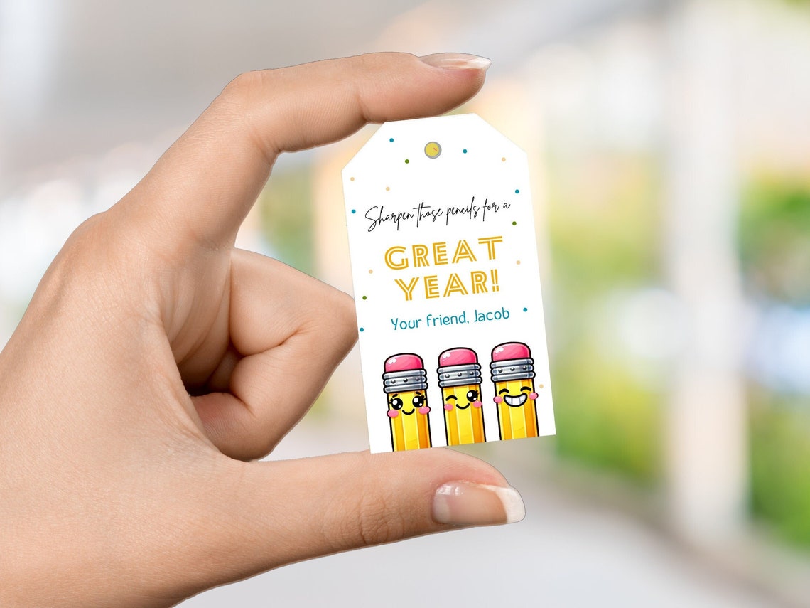 Editable Back to School Gift Tags, Classroom Welcome Back Happy First ...