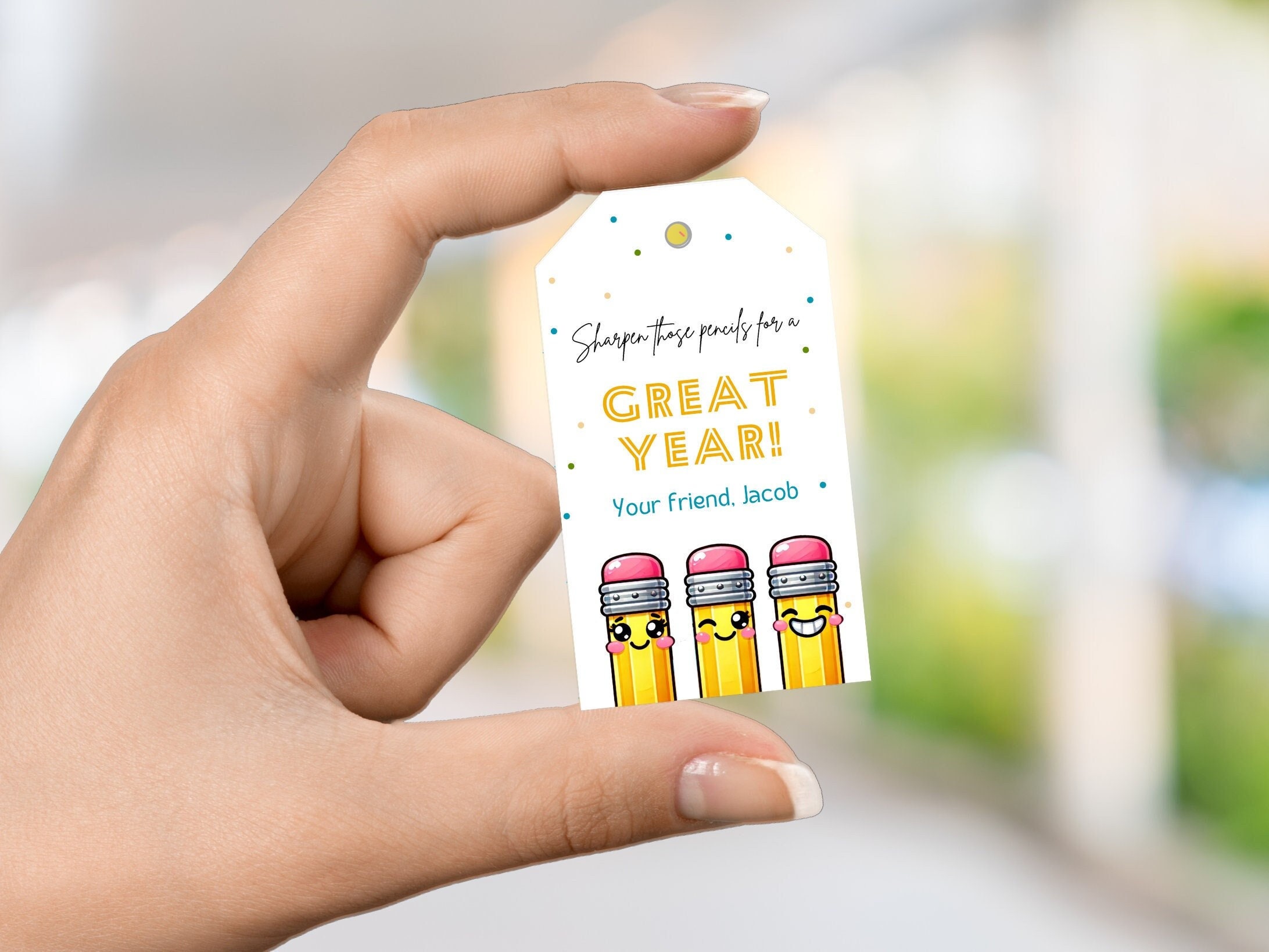 Editable Back to School Gift Tags, Classroom Welcome Back Happy First ...