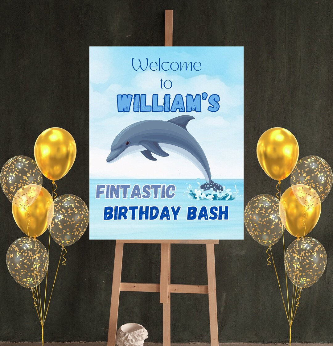 Dolphin Under the Sea Welcome Sign, Underwater Welcome Sign, Ocean ...