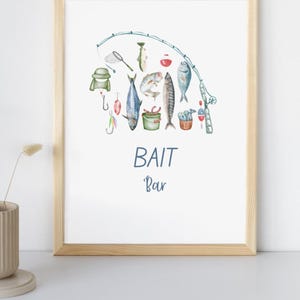 Bait Bar Sign Fishing Birthday Sign O-fish-ally Reeling in the Big One ...