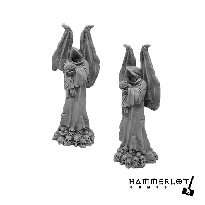 Angel Statue Cemetery, Grave, Headstone. D&D Terrain Wargaming, Dnd ...