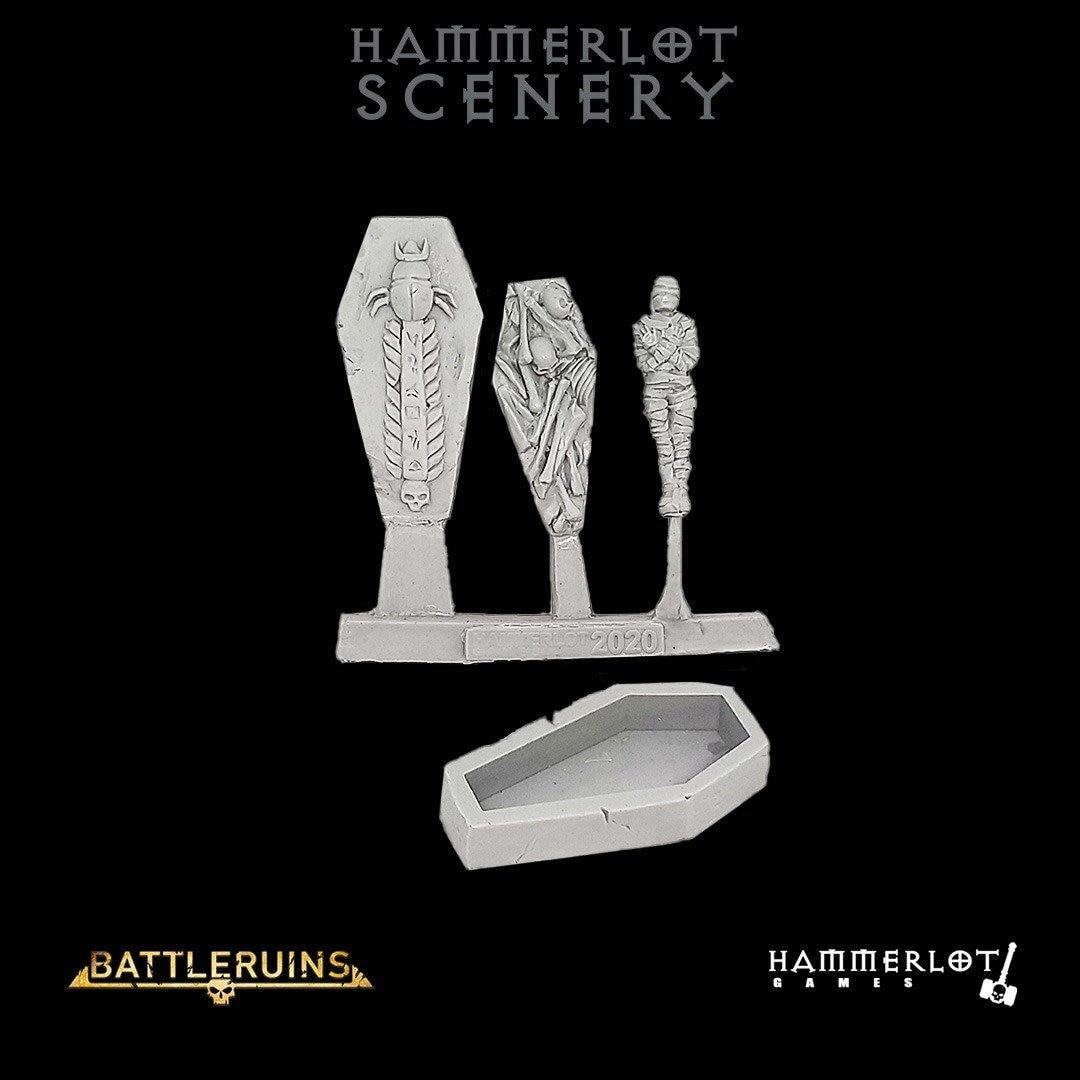 Mummy Sarcophagus, Wargaming Terrain, Miniatures, Dnd Dungeons and ...