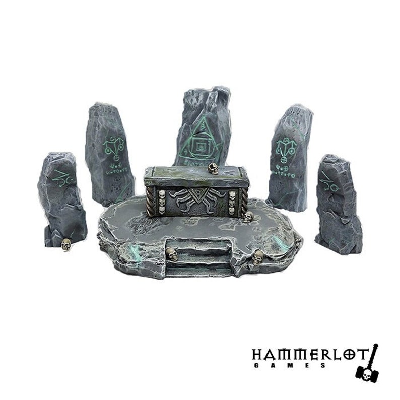 Altar Stone, Monolith Sarcophagus 28mm 32mm RPG D&D Terrain, Dnd Models ...