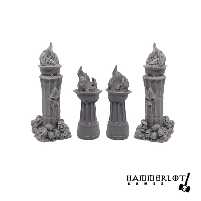 Torch Brazier, Flame D&D Terrain, Wargaming, Dnd Models, RPG, Tabletop ...