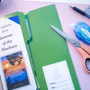 Lapbook Kit ADD ON- Summer of the Monkeys Novel-themed Elements - Etsy