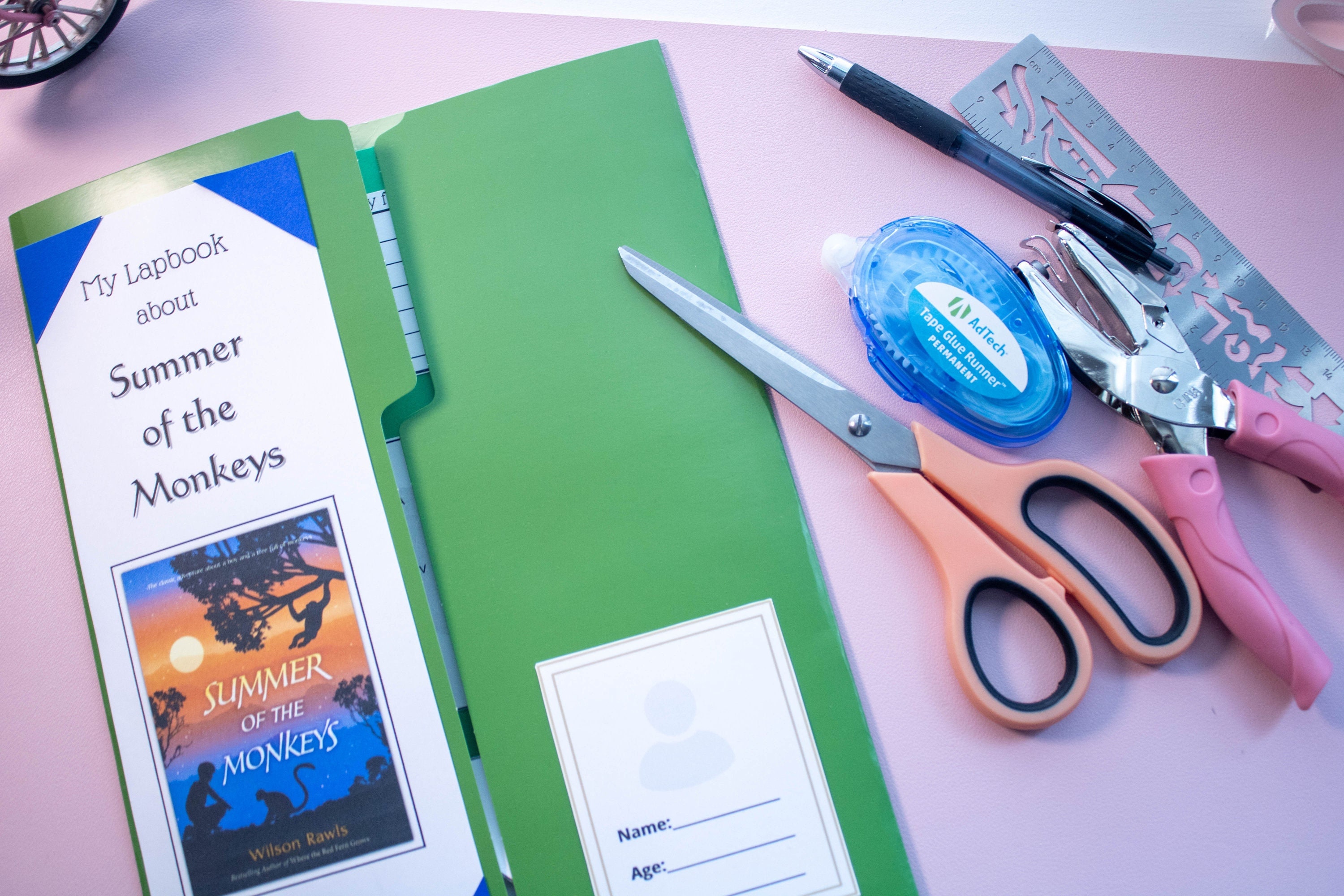 Lapbook Kit ADD ON- Summer of the Monkeys Novel-themed Elements - Etsy