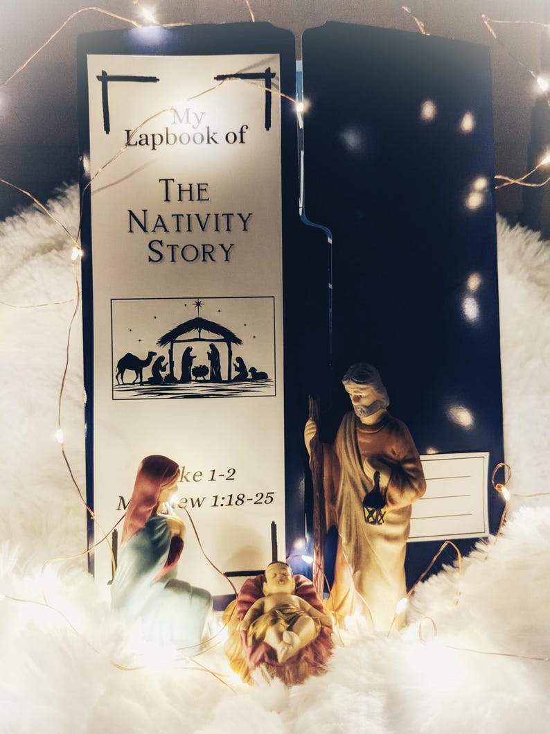 The Nativity Story - Lapbook Kit Christmas Jesus Birthday - Etsy