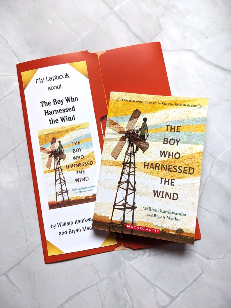 The Boy Who Harnessed the Wind Novel-themed Lapbook Kit - Etsy