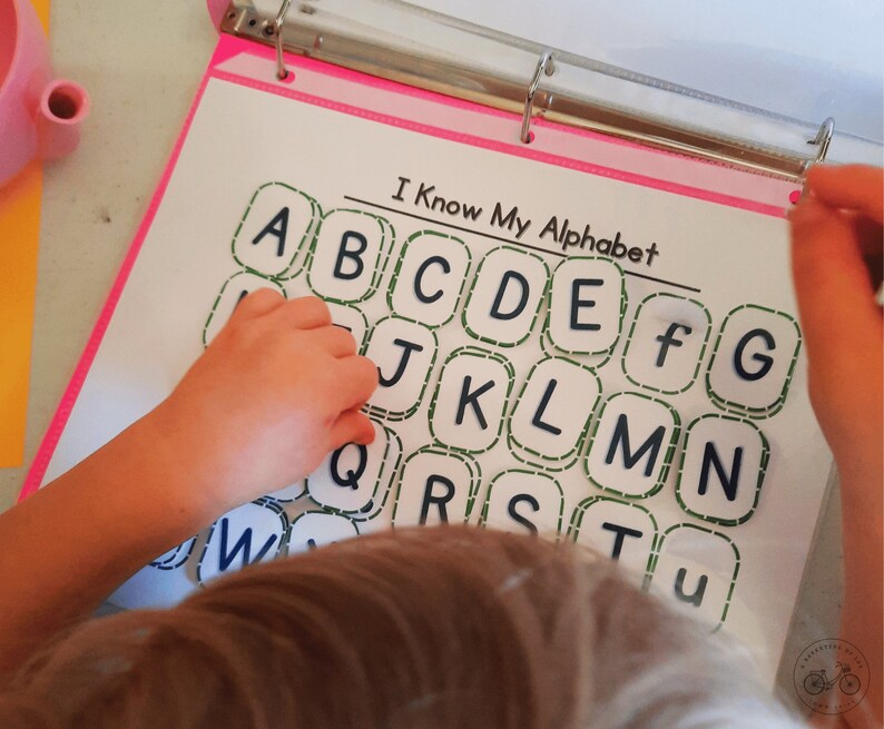 Preschool Alphabet Match - Printable Binder Activity - Etsy