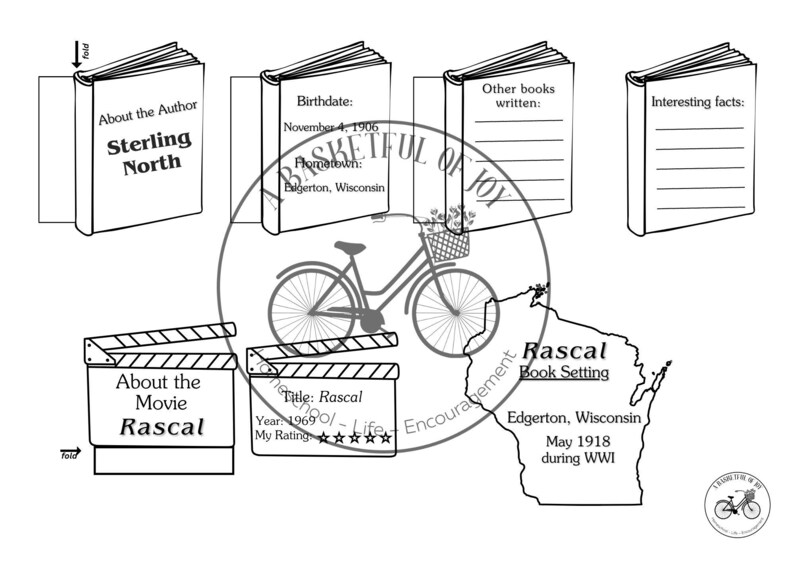 RASCAL Novel-Themed Lapbook Kit - Etsy.de