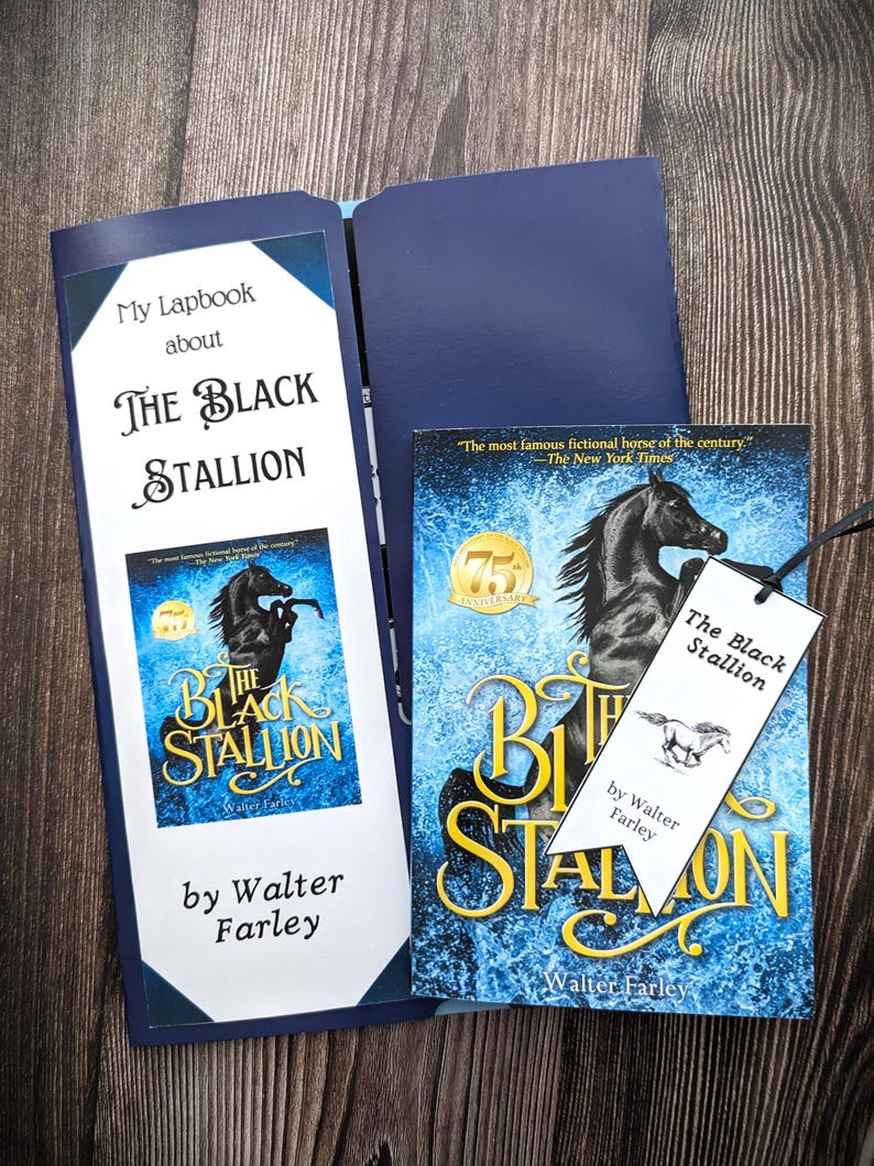 The Black Stallion Novel-lapbook Kit - Etsy