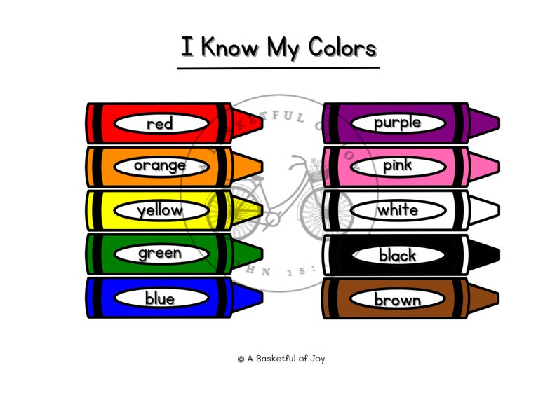 Color Match (colored) - Preschool Binder Activity - Etsy
