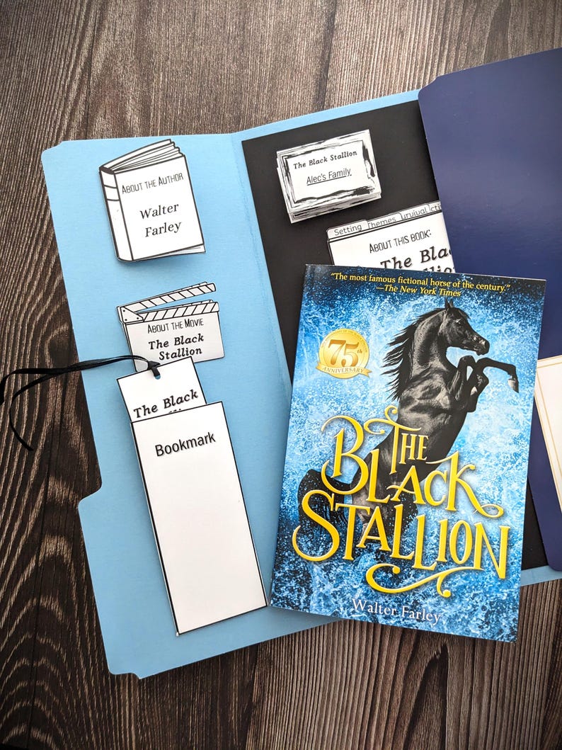 The Black Stallion Novel-lapbook Kit - Etsy