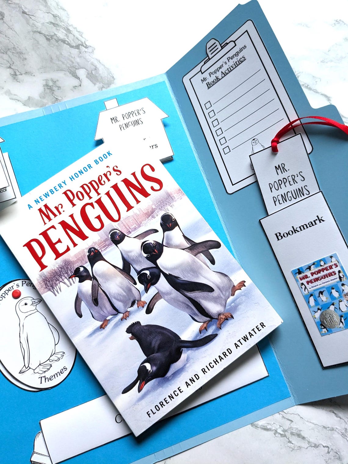 Mr. Popper's Penguins Novel-themed Lapbook Kit - Etsy