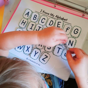 Preschool Alphabet Lowercase Match - Preschool Binder Activity - Etsy