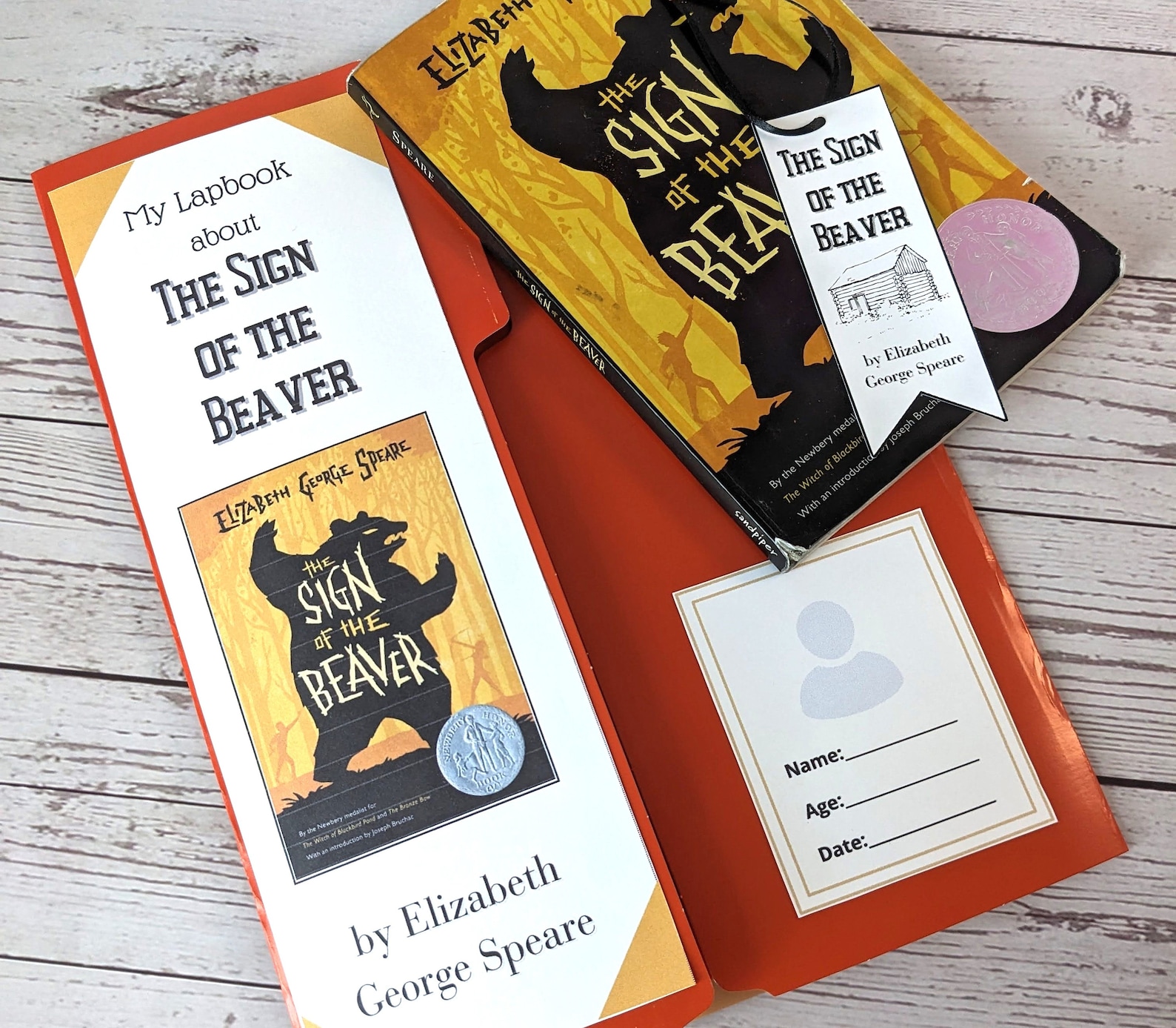Lapbook Kit ADD ON- the Sign of the Beaver Novel-themed Elements - Etsy