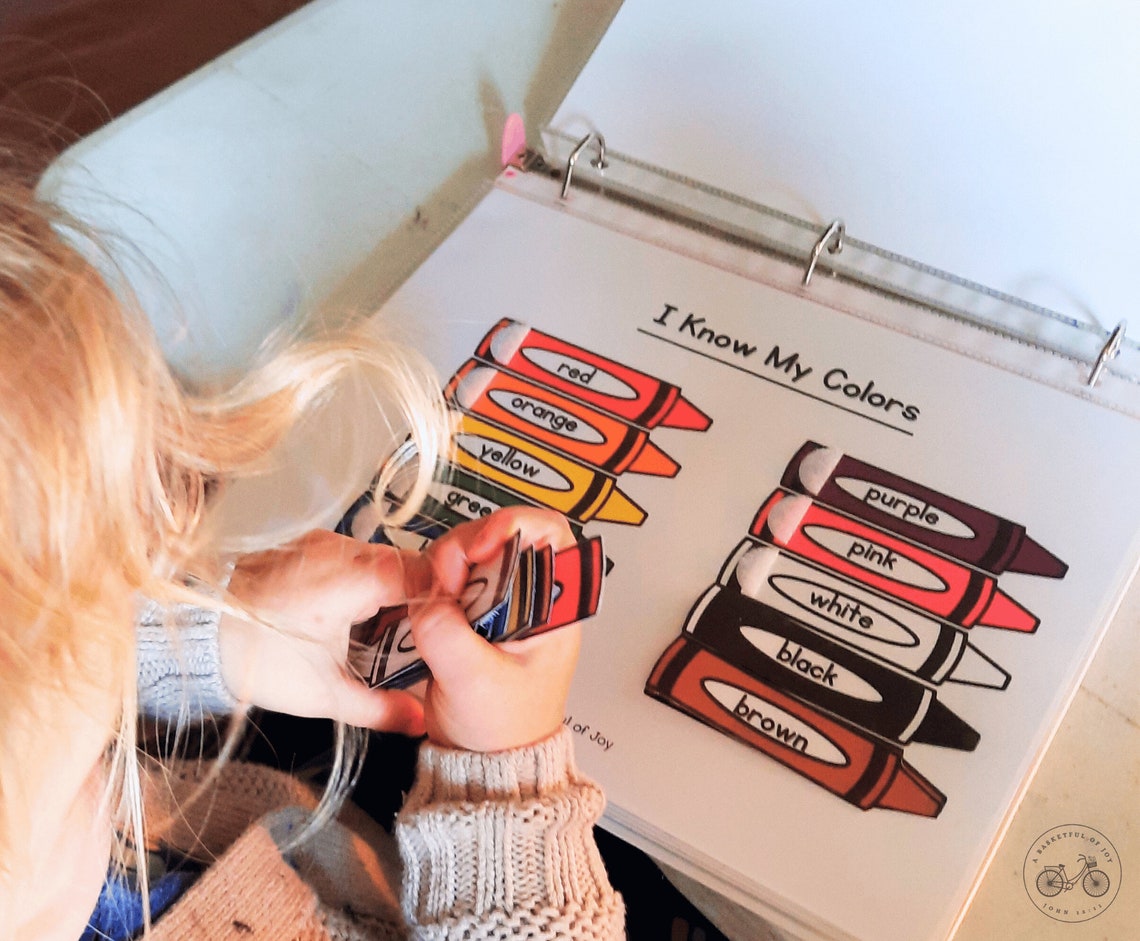 Color Match - Preschool Binder Activity - Etsy