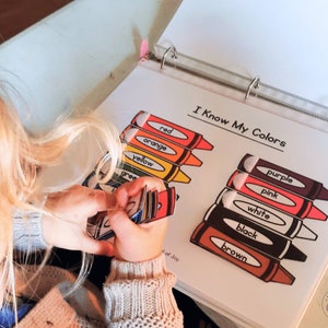 Color Match - Preschool Binder Activity - Etsy