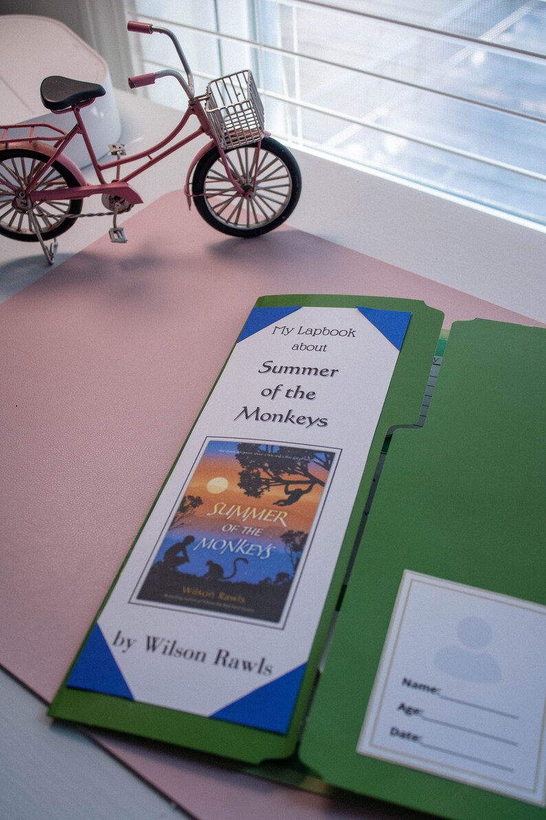 Lapbook Kit ADD ON- Summer of the Monkeys Novel-themed Elements - Etsy